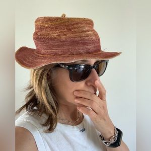 Melanie Dizon | Accessories | Melanie Dizon Handdyed Straw Summer ...